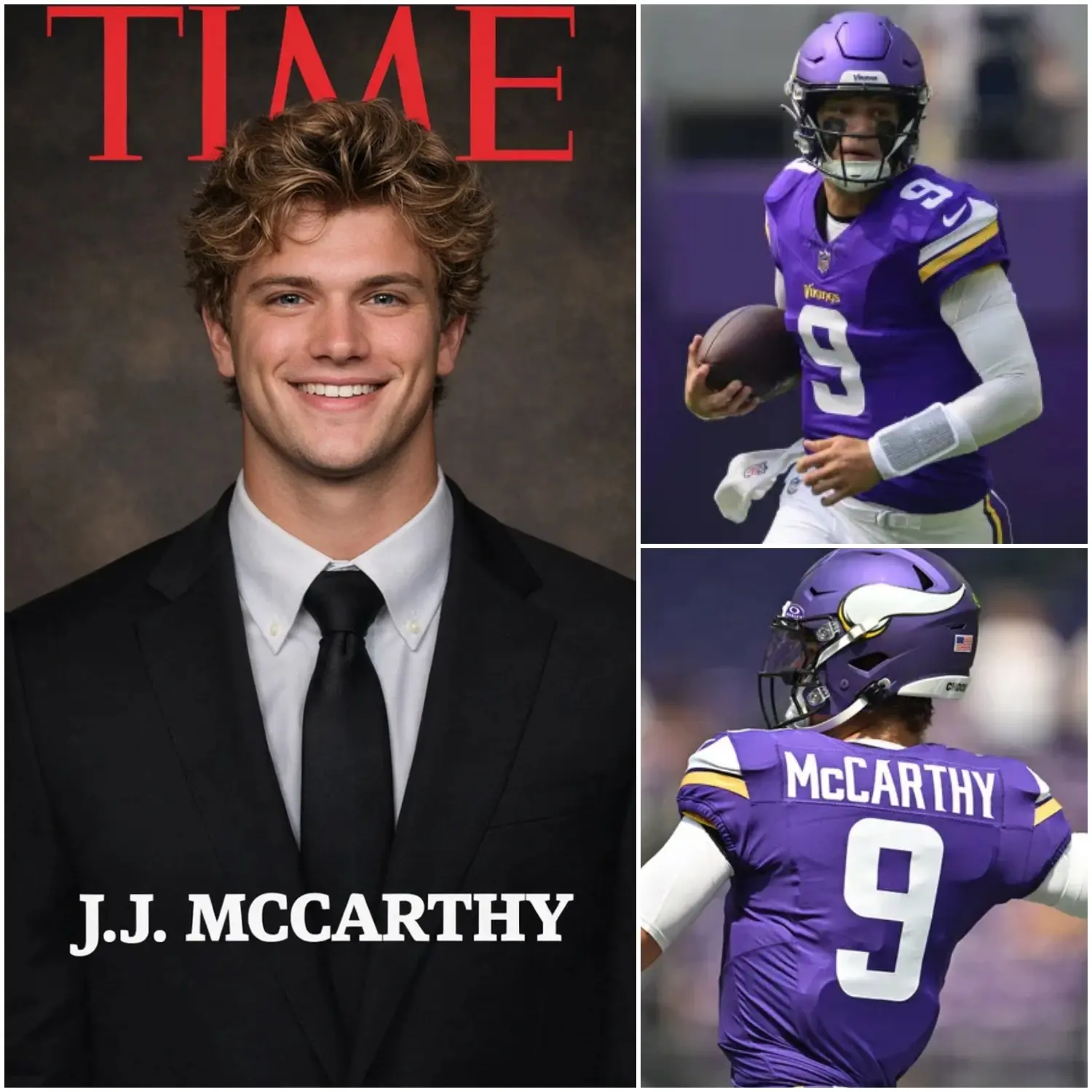 🚨 GOOD NEWS Minnesota Vikings star J.J. McCarthy has been named by TIME ...