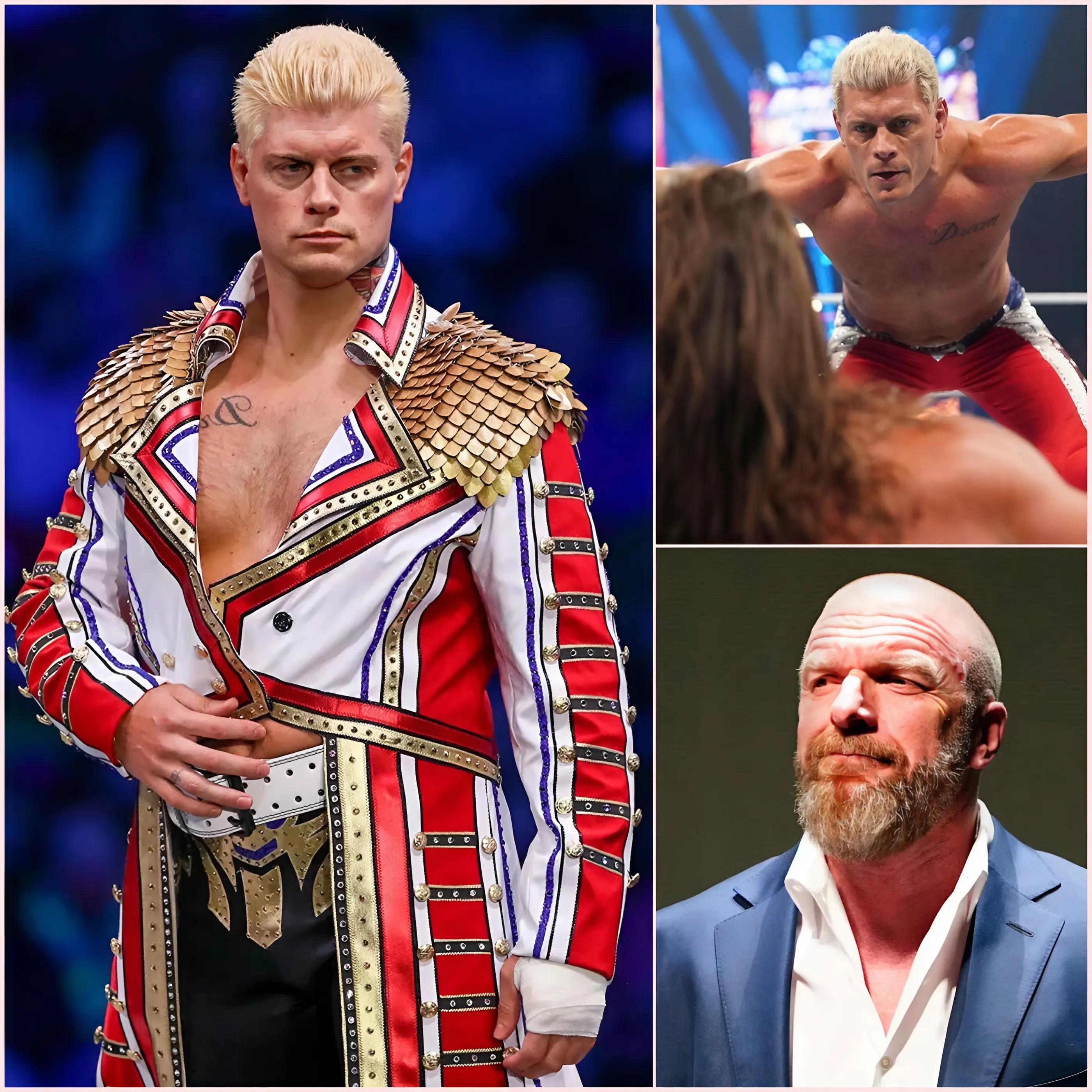 HOT: WWE had plans to push Cody Rhodes to become a villain but Triple H felt they didn’t need to ...