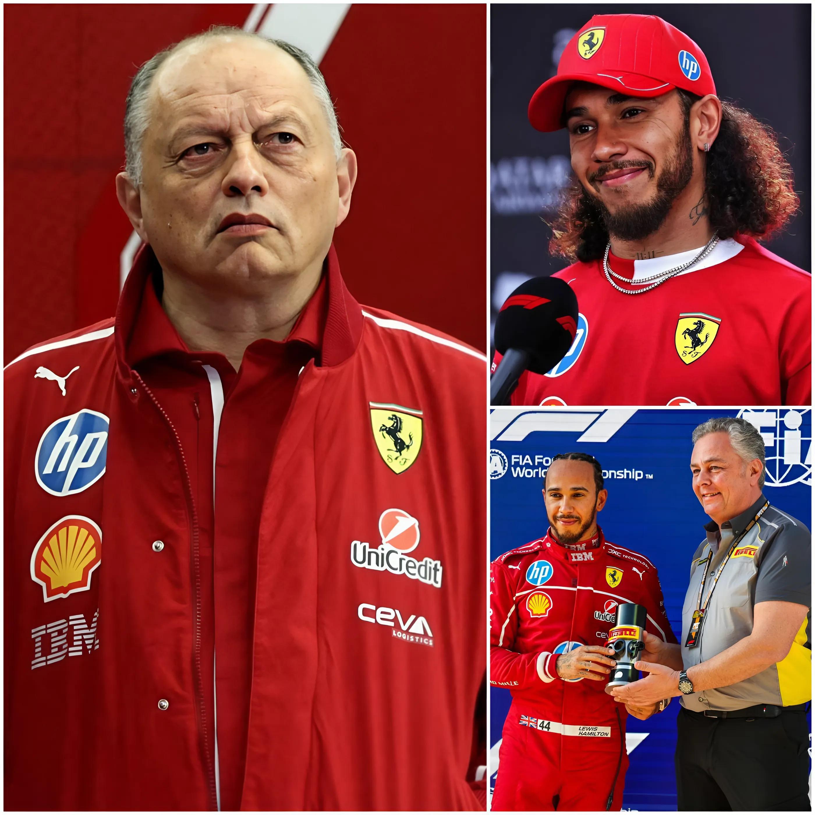 5 MINUTI FA!!! Lewis Hamilton ignora la minaccia del suo team principal Frédéric Vasseur di ...