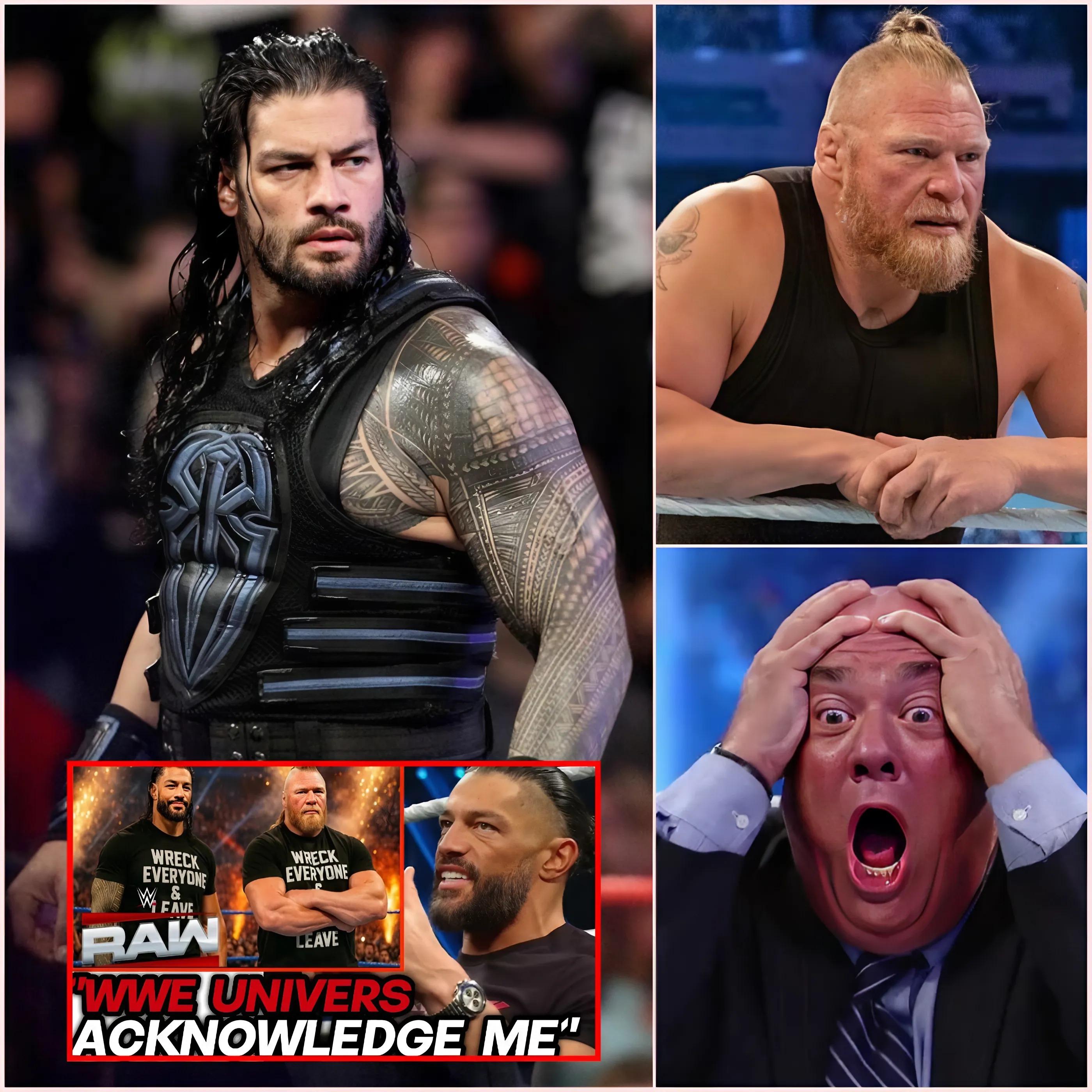 EXPLOSION: Roman Reigns returns to WWE with Brock Lesnar with only one ...